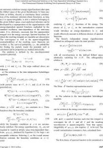 Exact Analytical And Numerical Solutions To The Time Dependent Schrödinger Equation For A One