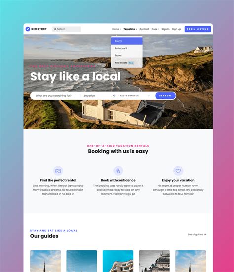 Bootstrap Navbar Template Sherpa