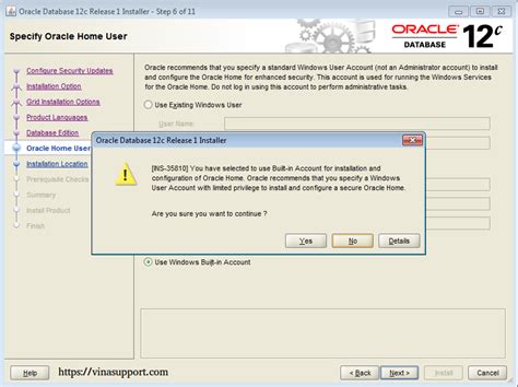 Hướng Dẫn Cài đặt Oracle Database 12c Trên Windows Vinasupport