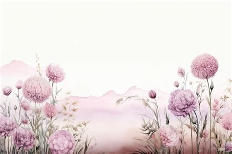 Premium Photo Beautiful Horizontal Botanical Background With Blooming