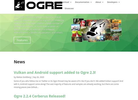 Ogre 3 D Open Source Graphics Engine Website For 9th 10th Grade