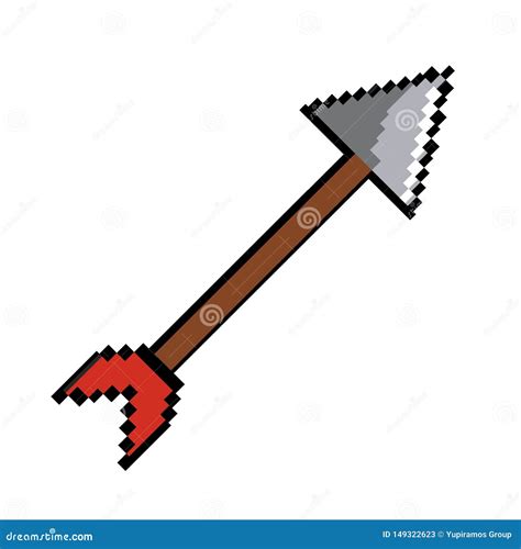 Isolated Arrow With Feather Design Vector Illustration Stock Vector Illustration Of Armor