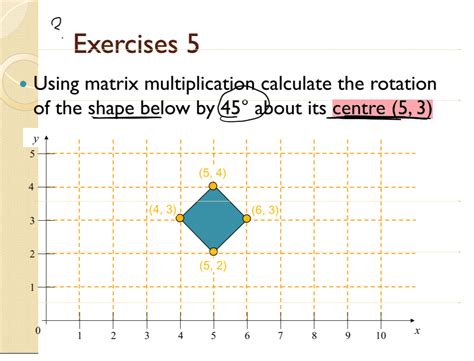 Solved Using Matrix Multiplication Calculate The Rotation Of