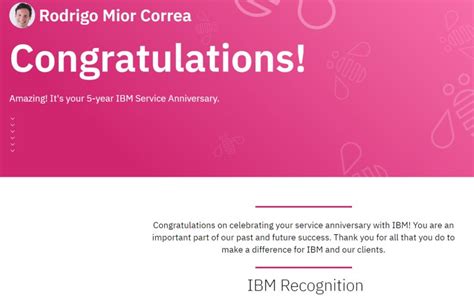 My Firts 5 Year Ibm Service Anniversary 🎂 Thanks Ibm 😊 Thanks For All Colleagues To Be Part Of