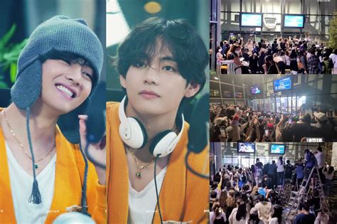 Huge Crowds Welcome Kim Taehyung On Day 1 As Special Dj For Starry Night Radio Show Allkpop