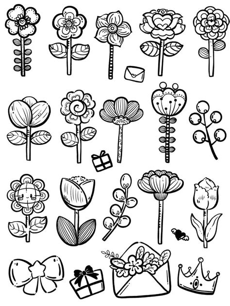 儿童简笔画图片大全花草类 儿童简笔画图片大全花草类图 画趣文库（我爱生活）