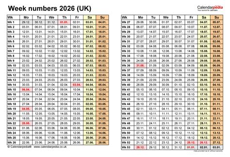 Calendar With Week Numbers Donna D Jordan