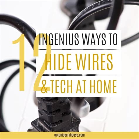 12 Ingenious Ways To Hide Ugly Wires And Tech In Your Home
