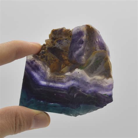Rainbow Fluorite Freeform Slice 108 Grams 30 Calder Crystals