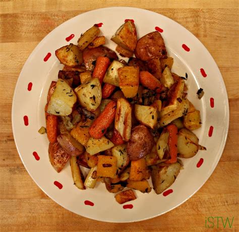 Isavor The Weekend Roasted Root Vegetables With Rosemary And Thyme