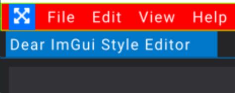 Button S Background Overlaps MenuBar S Border Issue 6767 Ocornut Imgui GitHub