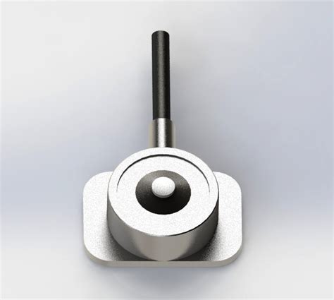 微型按钮称重传感器fccf 5kg 10kg 20kg 50kg 小型压力传感器 Solidworks 2019 模型图纸下载 懒石网