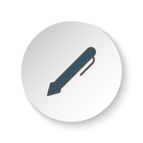 Round Button For Web Icon Pen Button Banner Round Badge Interface For Application