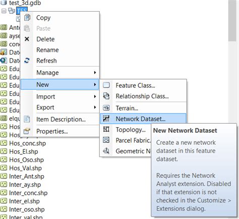 Solved Creating New Network Datasets In Arcgis Pro Esri Community