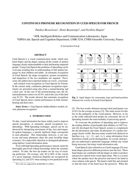 pdf continuous phoneme recognition in cued speech for french