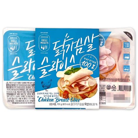 델리미트 신선하게 바로먹는 국내산 닭가슴살 슬라이스 햄 700g 홈플러스 택배배송