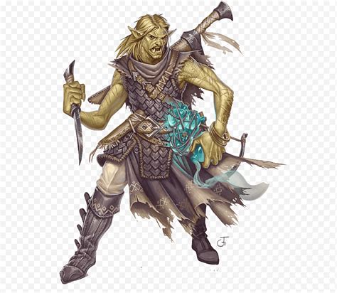여자 던전 드래곤 D20 시스템 롤 플레잉 게임 Halforc 레인저 전사 판타지 Png Klipartz