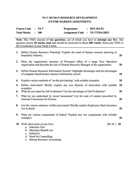 Ignou Ts 07 Solved Assignment 2025 English Medium Ignou Solved Assignment