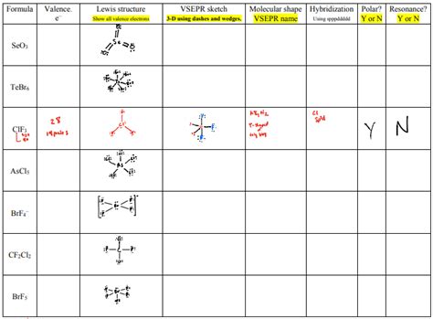 Solved List Of Species For Lewis Structures Lab You Will Chegg Com