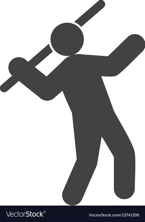 Javelin Throw Royalty Free Vector Image VectorStock