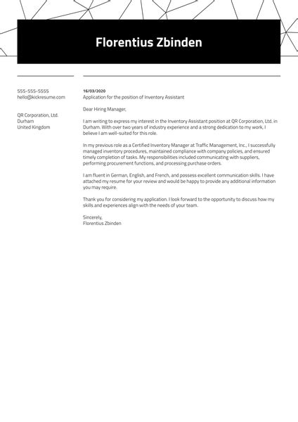 Procurement Cover Letter Samples And Examples 2025 Kickresume
