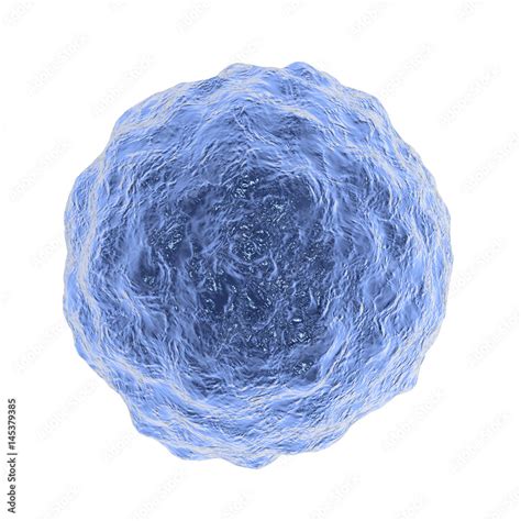 Bacterium Coccus Close Up View Isolated On White Background 3d Illustration Stock Illustration