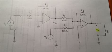Solved Find An Expression For The Output Voltage V0