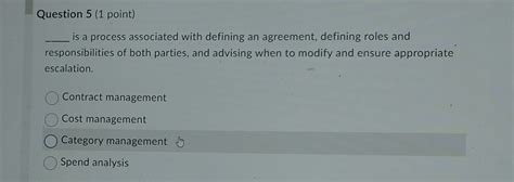 Solved Question 5 1 ﻿point Is A Process Associated With