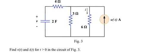 Solved Find V T And I T For T In The Circuit Of Fig Chegg Com
