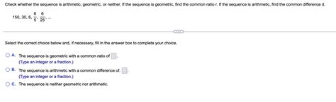 Solved Check Whether The Sequence Is Arithmetic Geometric