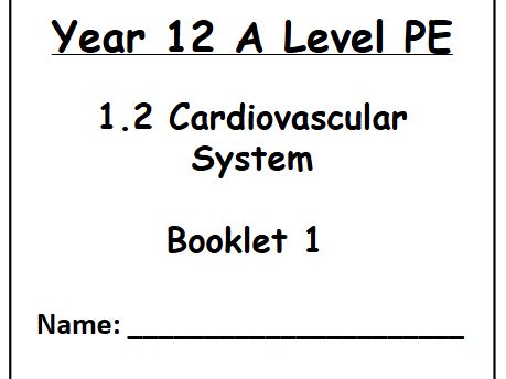 OCR A Level PE Cardiovascular System Work Booklets Teaching Resources