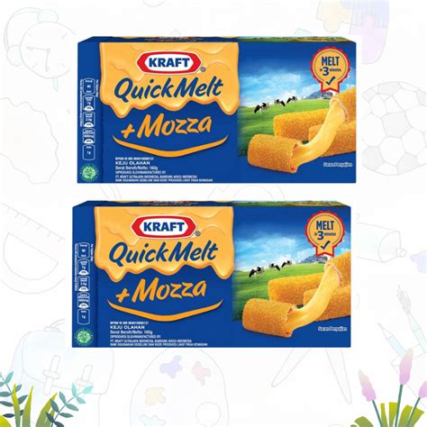 Jual Kraft Quick Melt Mozza Cheese L Keju Mozza 165gr Pcs Shopee Indonesia