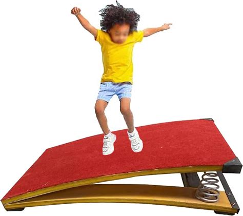 Hardwood Gymnastics Springboard With Crash Protection Mats Pro Curved Spring Board