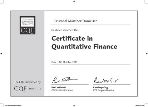 cristóbal martínez domeisen cqf linkedin‘de cqf 19 yorum