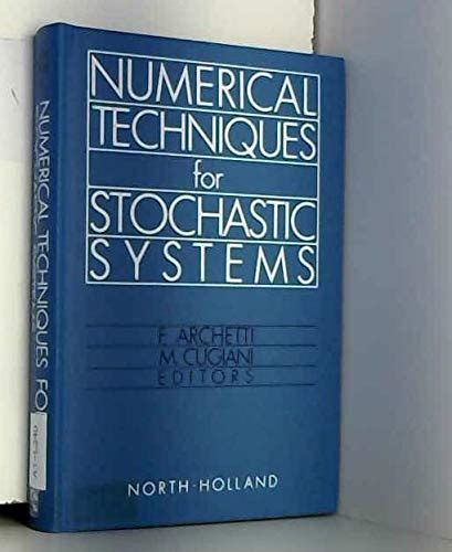 9780444860002 Numerical Techniques For Stochastic Systems Archetti Francesco Cugiani Marco