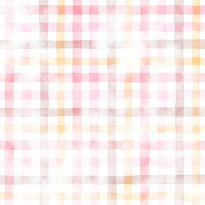 Ilustración De Fondo A Cuadros Rosado Textura De Acuarela Y Más