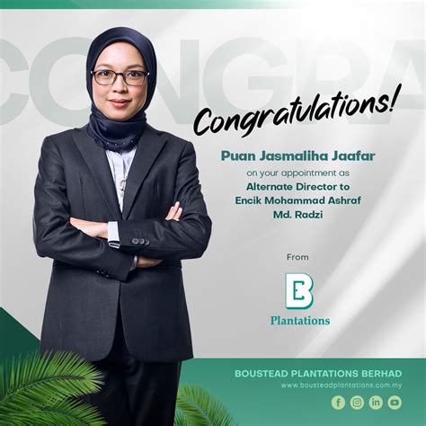 Ahmad Syuhaimy Haji Mohd Ali On Linkedin Congratulations Jasmaliha Jaafar