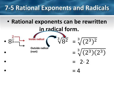 Ppt 7 5 Rational Exponents And Radicals Powerpoint Presentation Free Download Id 1894413