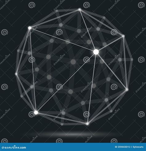 Dimensional Lattice Mesh Vector Abstraction 3d Polygonal Design Abstract Sphere Tech And