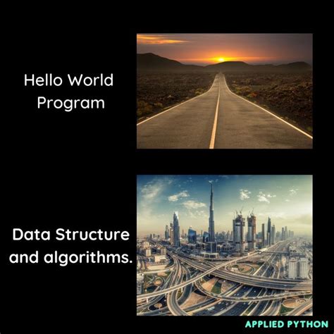 Python Hello World Program Vs Data Structure And Algorithms