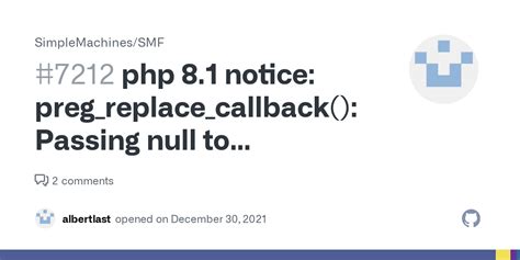 Php 81 Notice Pregreplacecallback Passing Null To Parameter 3
