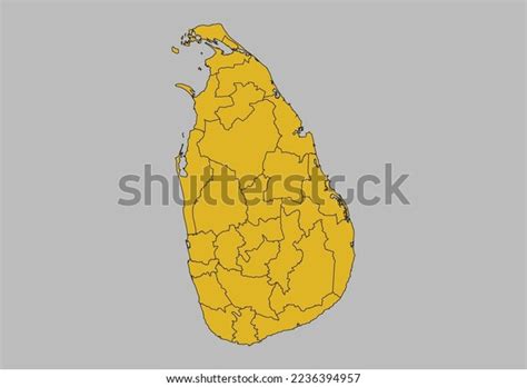 Sri Lanka Map Vector Isolated On Stock Vector Royalty Free 2236394957 Shutterstock