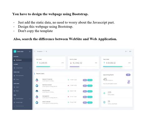 solved you have to design the webpage using bootstrap just