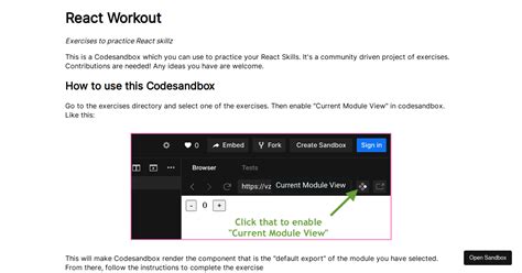 React Codesandbox Codesandbox