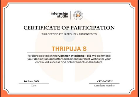 Thripuja S On Linkedin Today I Am Sharing My Small Achievement I Have Participated In