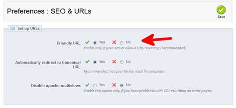 how to set up search engine friendly urls in prestashop 1 5 inmotion