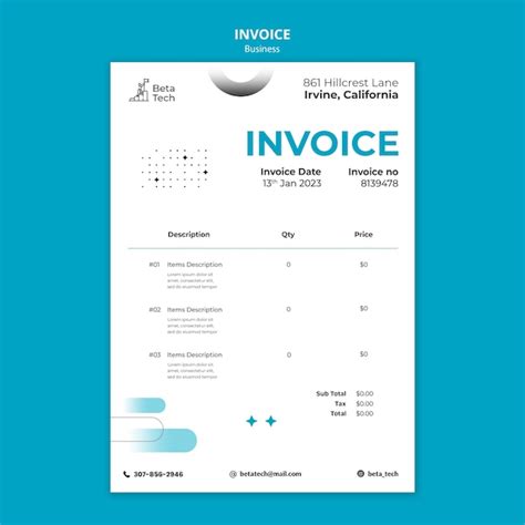 Premium Psd Business Concept Invoice Template