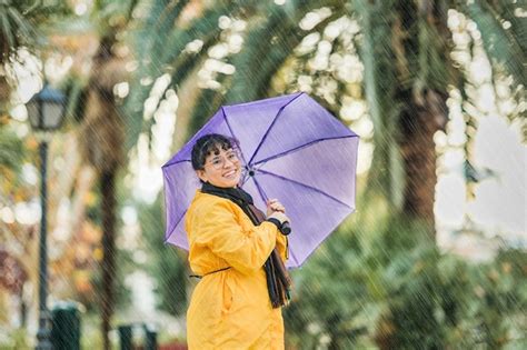 Premium Photo Rainfall Season Cold Winter Weather Latin Mid Adult