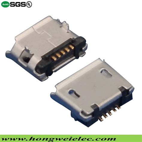 B Type Female Pin SMT Micro USB Connector USB Connector And USB