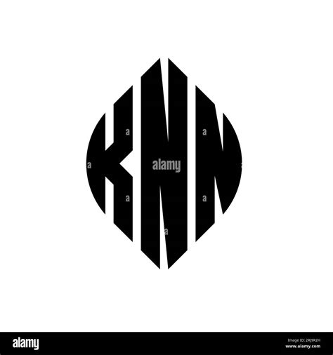 Knn Circle Letter Logo Design With Circle And Ellipse Shape Knn Ellipse Letters With